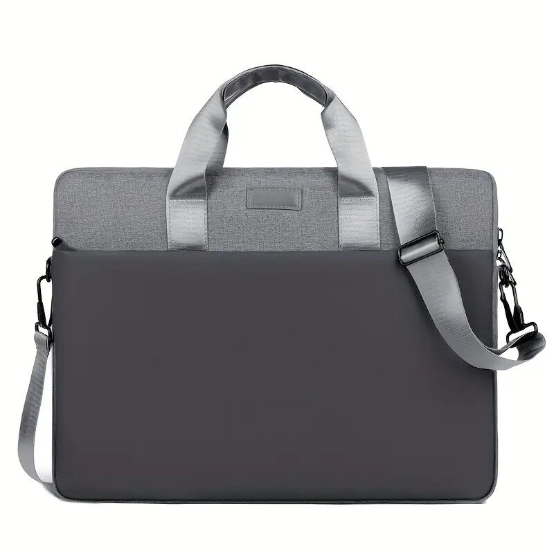 Laptop Hand Bag 15.6 Inches Grey With Leather Finish - Afritechno